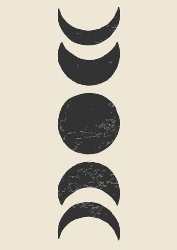 Moon Phases Print 4 Art Print - Studio&Me