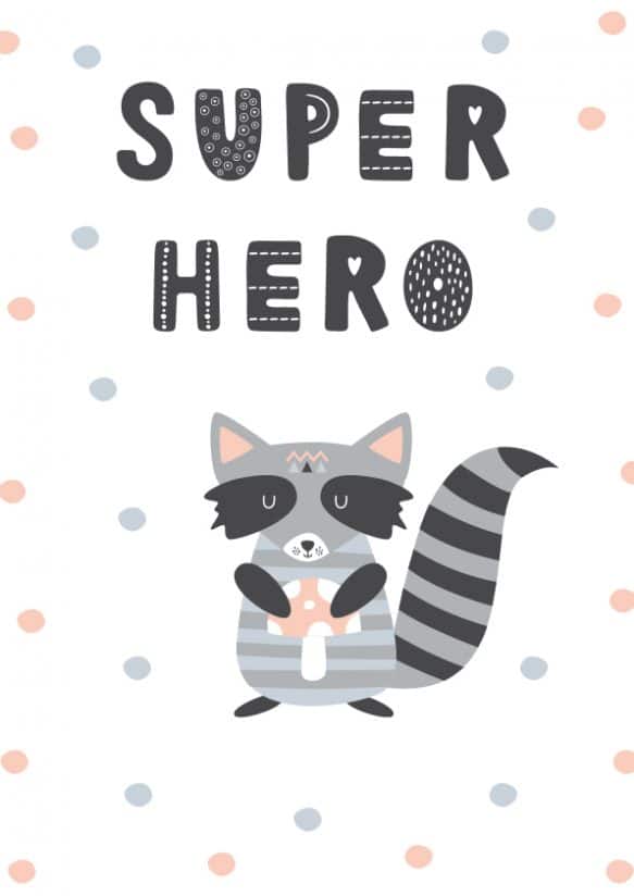 Super Hero Print Art Print - Studio&Me
